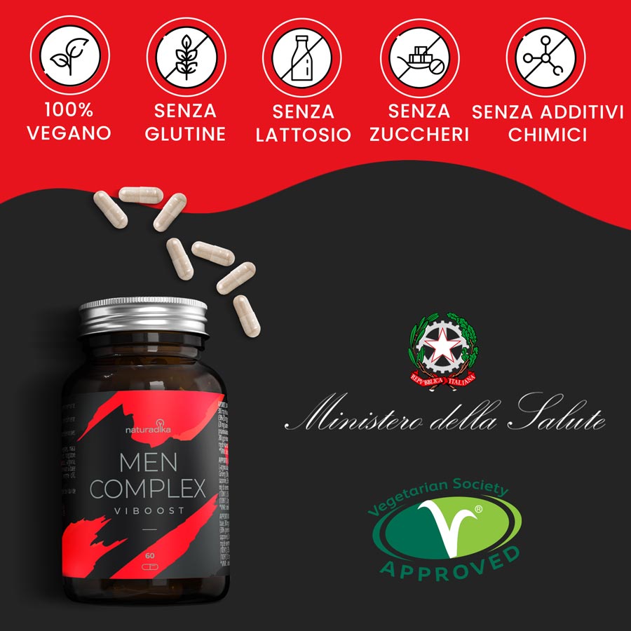 Integratore per Vigore Sessuale Potente | Viboost Men Complex ...